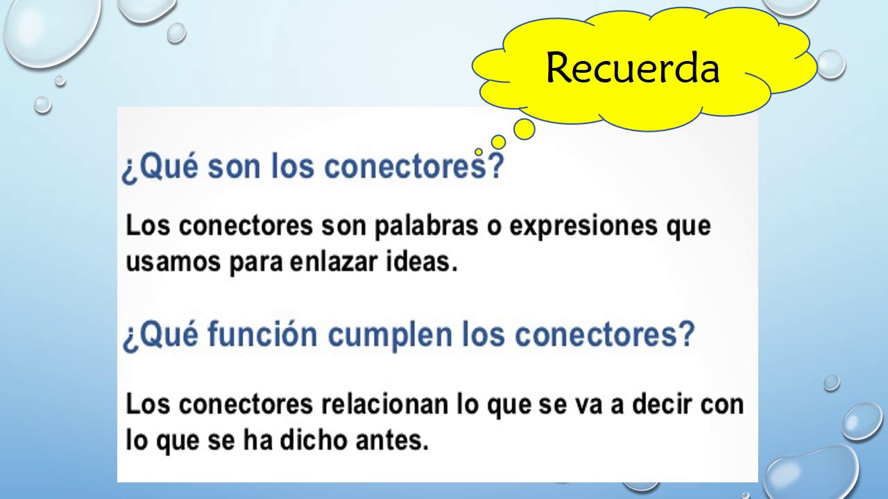 CONECTORES DE CONTRASTE - YouTube