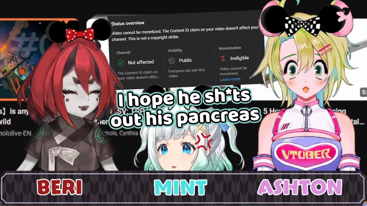 Mint goes ballistic on a guy falsely copyright striking her MGS videos ...