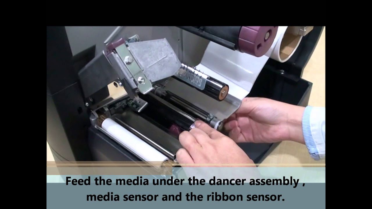 ZEBRA ZM400 LOADING MEDIA - YouTube