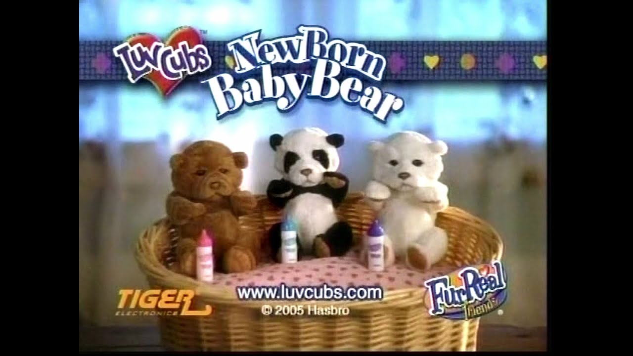 FurReal Friends Luv Cubs NewBorn Baby Bear Commercial, Nickelodeon NIKP ...