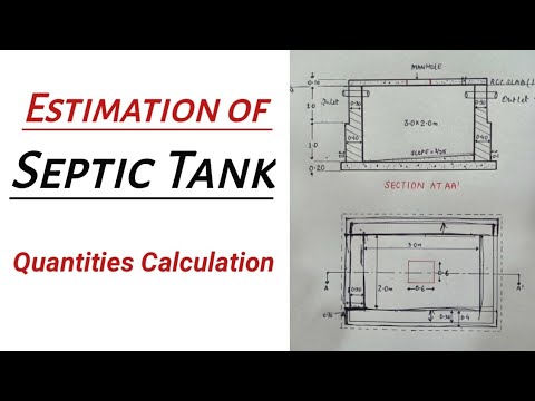 Estimation of Septic Tank | How To Prepare Estimate for Septic Tank ...