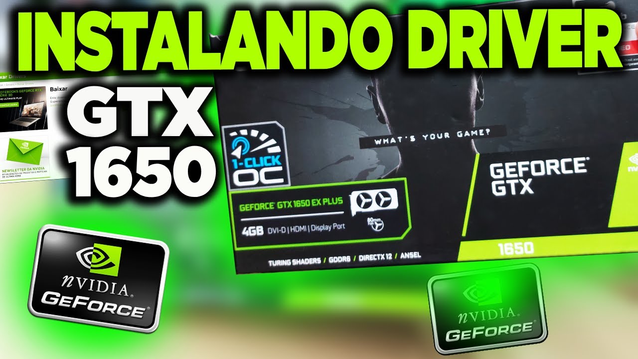 Como INSTALAR Driver da Nvidia GTX 1650, Completo [Passo a Passo 2025 ...