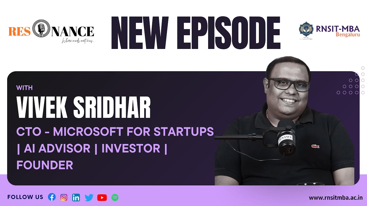 Resonance - Episode 2 With Technophile from Microsoft - Vivek Sridhar with Resonance - YouTube