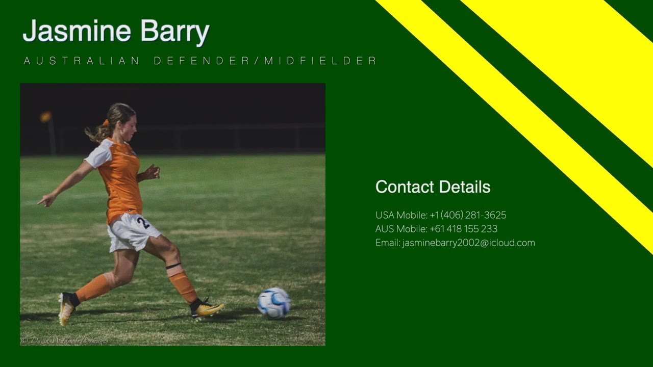 Soccer (W) | CB Jasmine Barry | Wagner&Woolf - YouTube