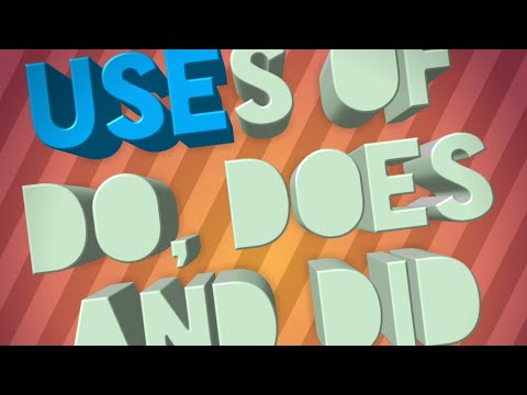Uses of do, does and did with tricks - YouTube