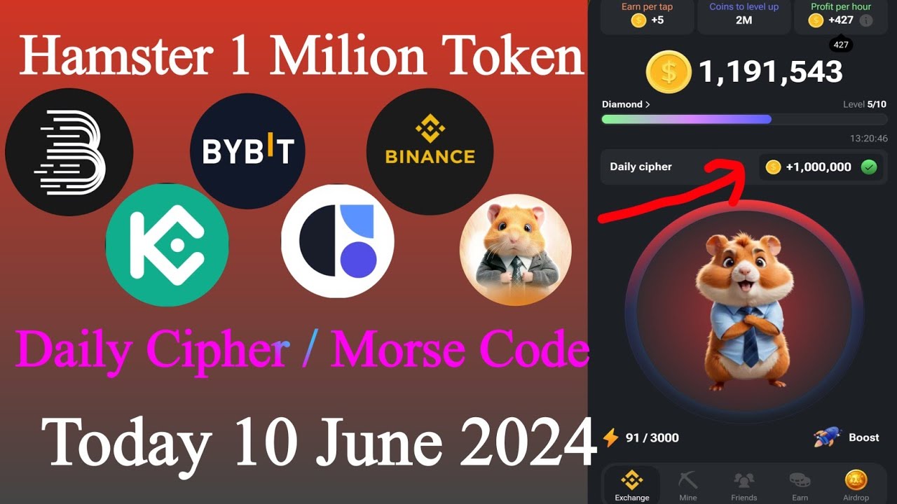 10 June Hamster Morse Code Hamster combat Daily Cipher | today morse ...