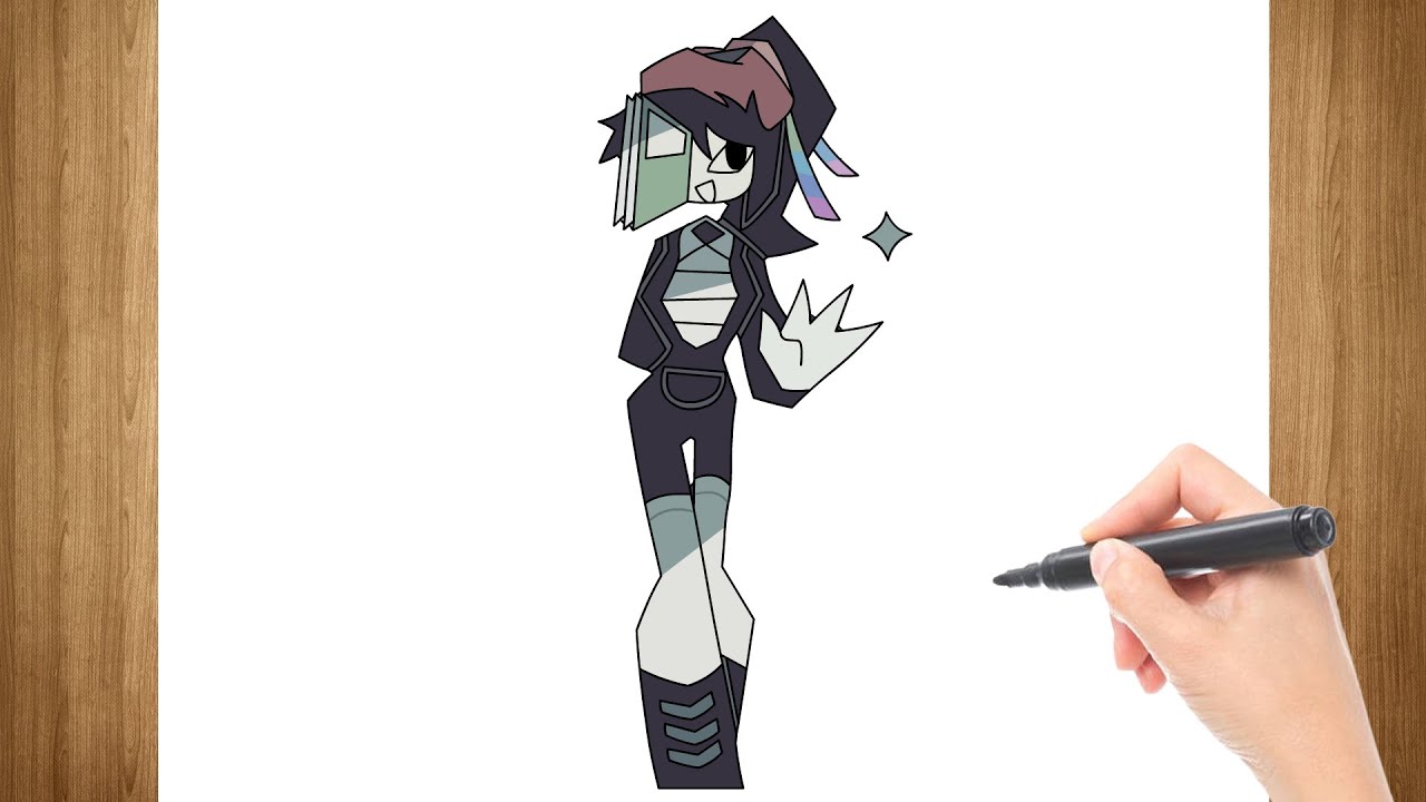 How To Draw Miss Sasha - Fundamental Paper Education - YouTube