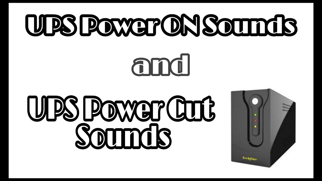 UPS Power on Sounds and UPS Power Cut sounds @AUDIO TESTS library - YouTube