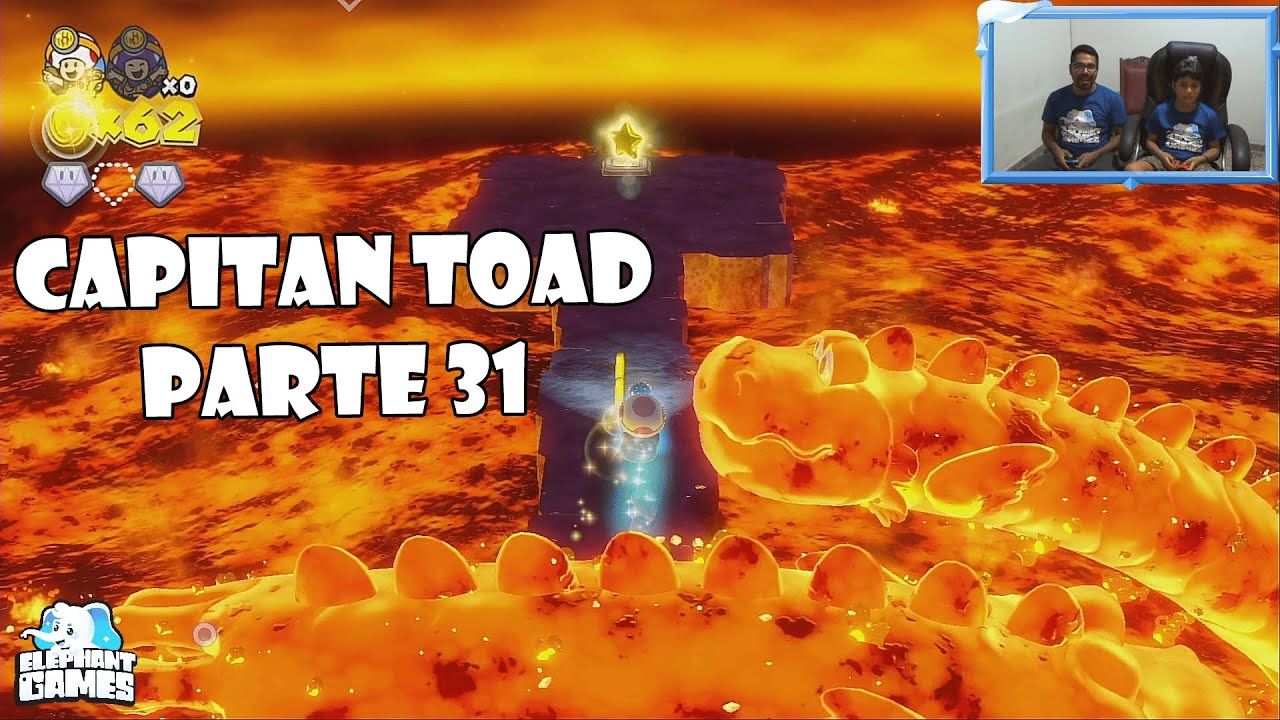 Capitan Toad 3 - Gameplay - Parte 31 - Pantallas 25 y 26 🌋🌋 - YouTube