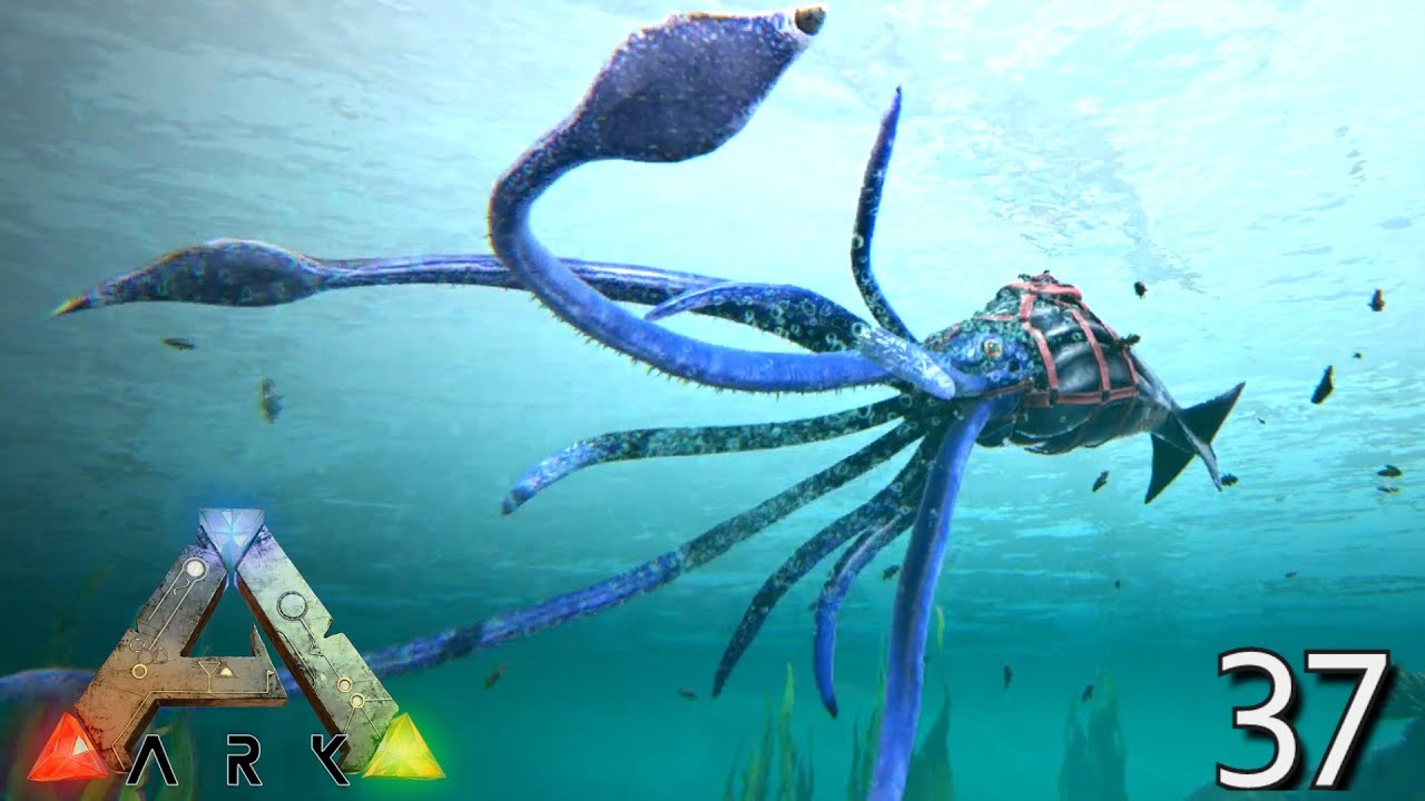 ARK: GENESIS - GIANT SQUID MONSTER TUSOTEUTHIS TAMING !!! ARK: SURVIVAL ...