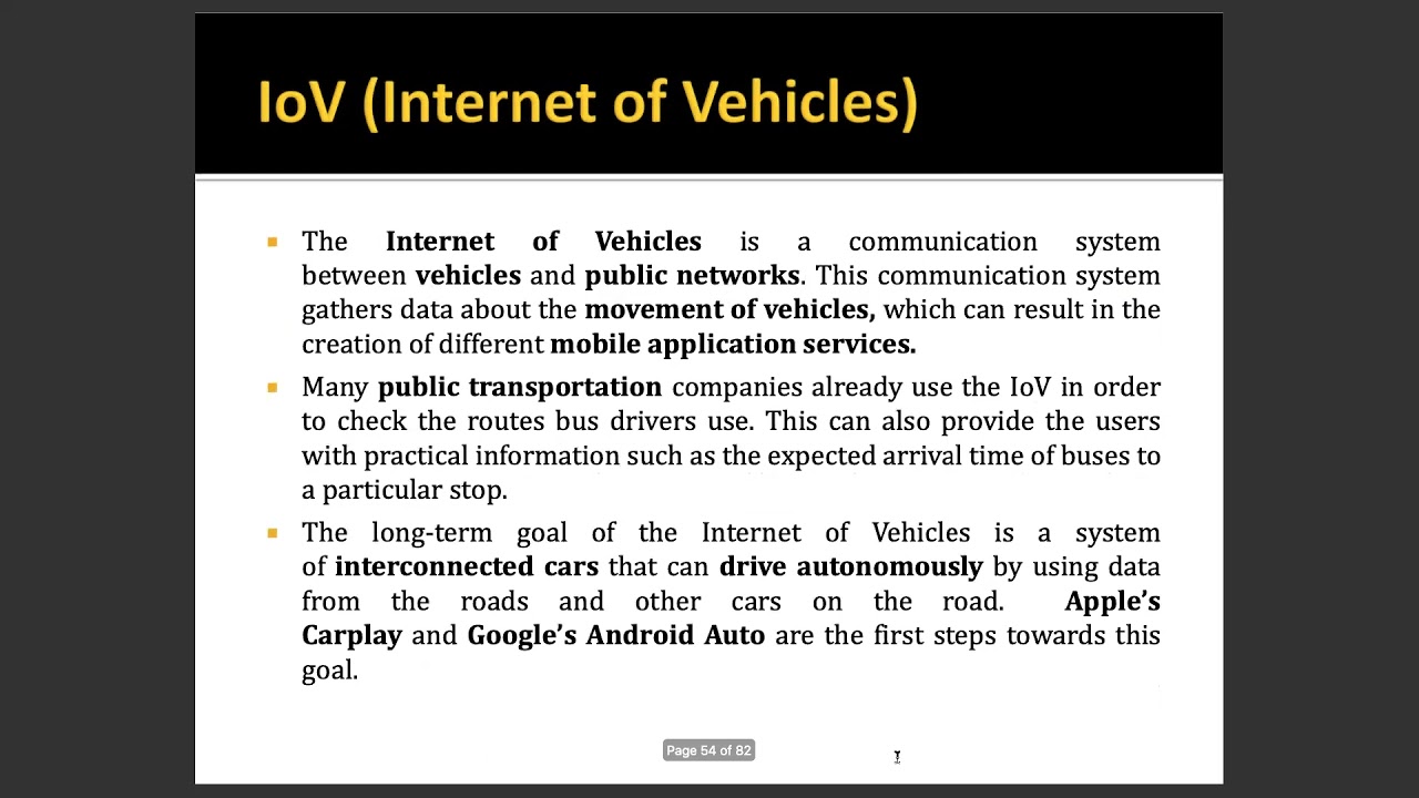 IoV | Internet of Vehicle | Lecture - 11 - YouTube