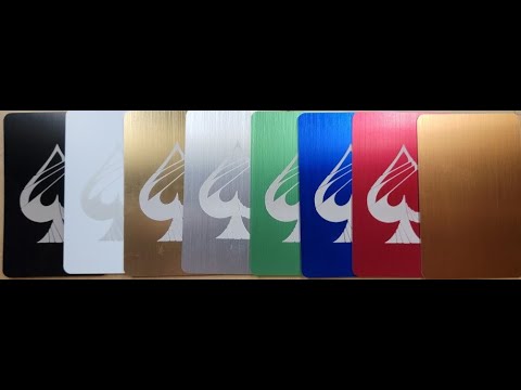 Aluminum Poker Cut Cards - YouTube