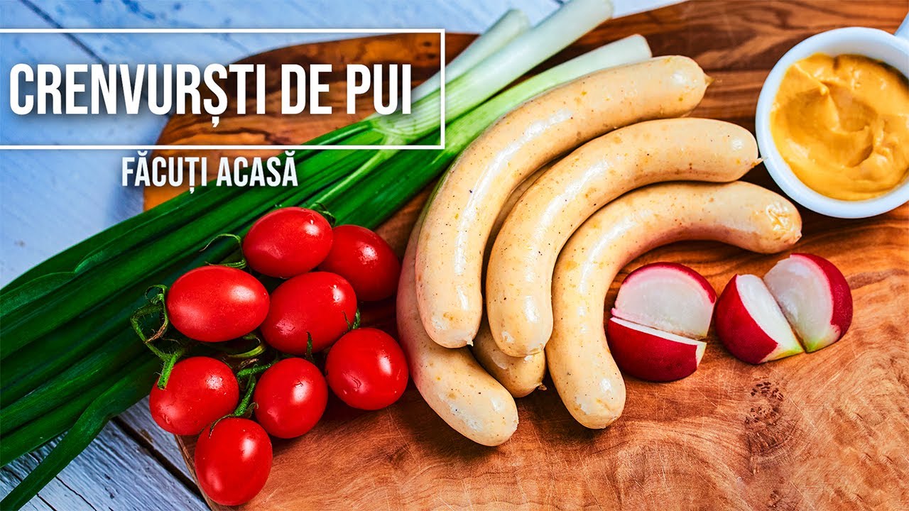 Crenvursti de pui facuti acasa. Cum se fac crenvustii de pui. Mic dejun ...