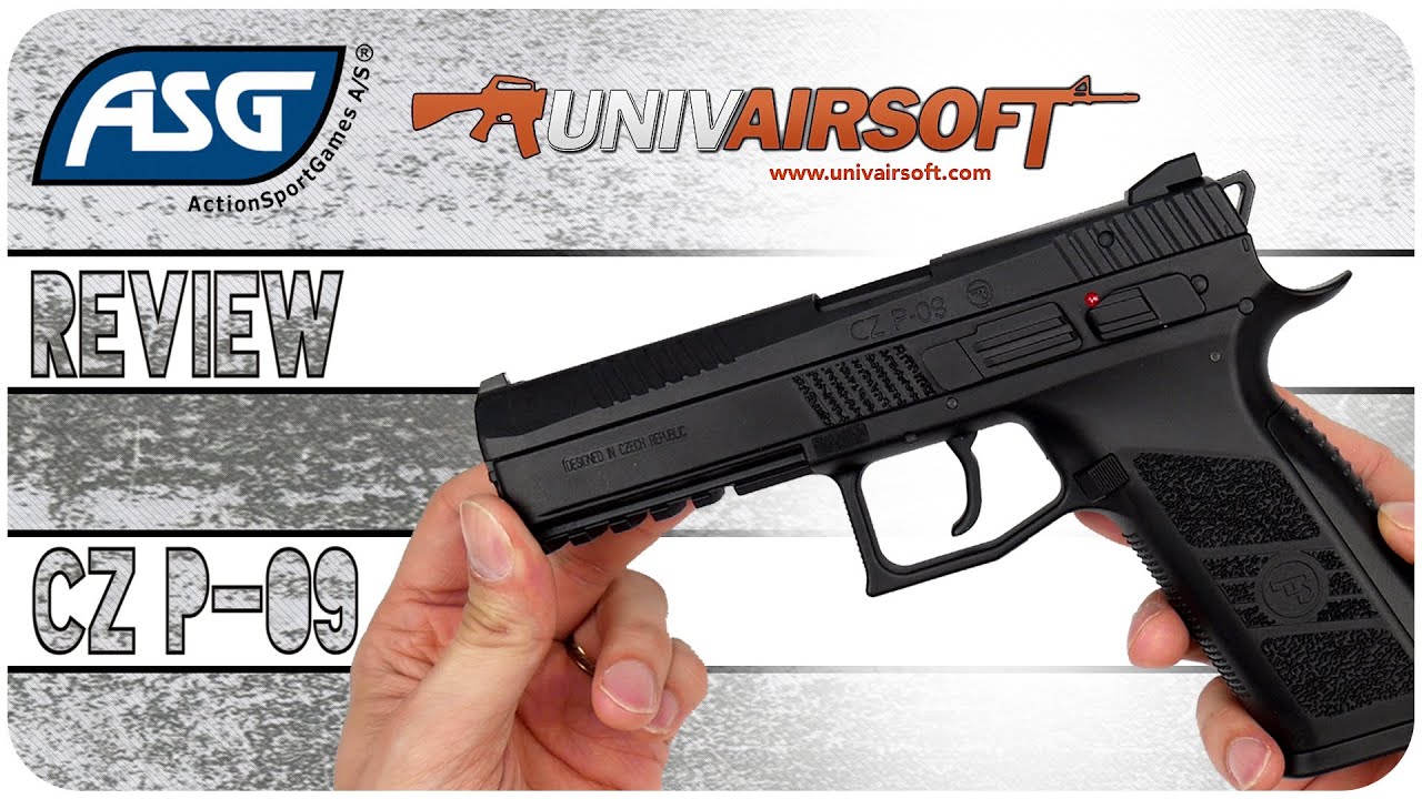 Airsoft Review ENG - ASG CZ P09 GBB #1 from Univairsoft - real english ...