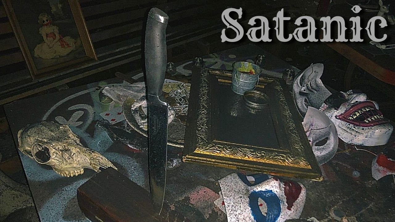 Found Satanic Worshipping Room! | Exploring a Huge Abandoned Building ...