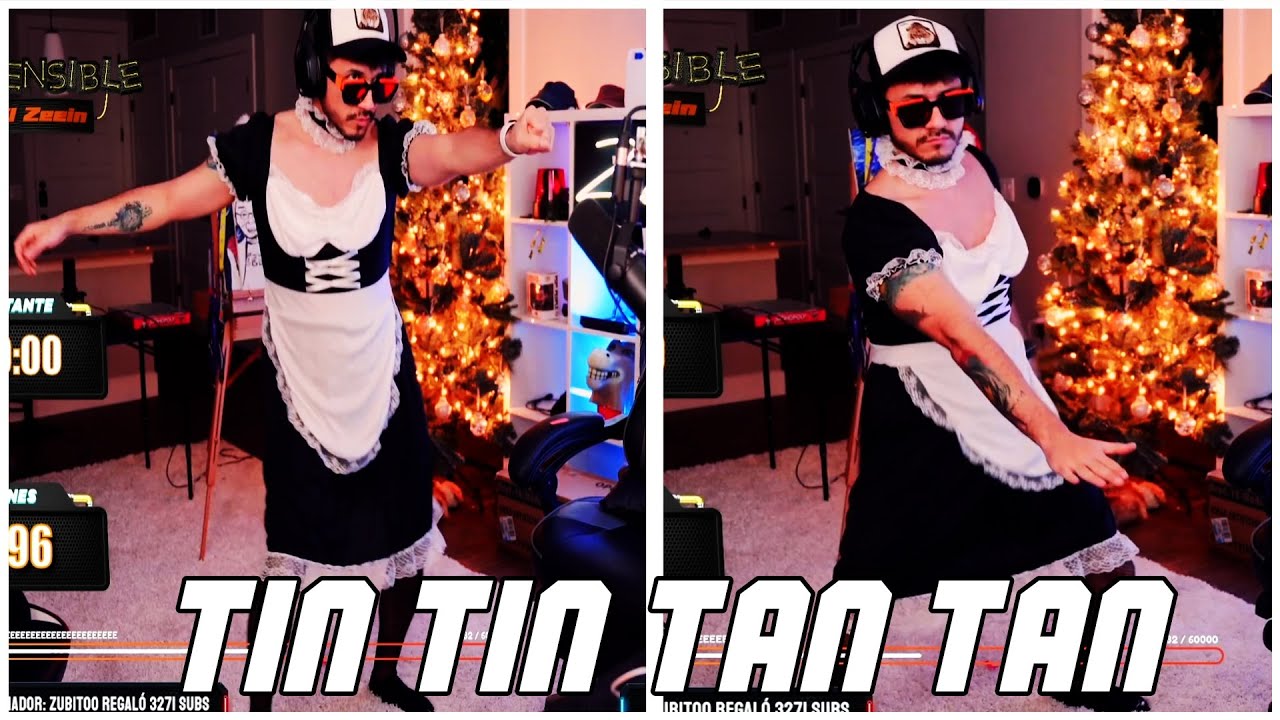 Zein bailando el TIN TIN TAN TAN con el disfraz de MAID🤣 - YouTube
