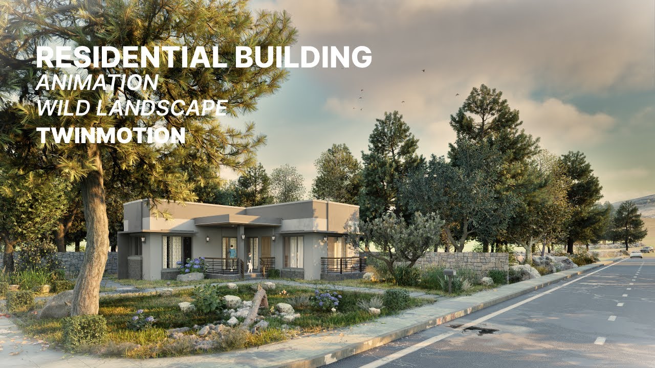 Residential Building Animation with wild landscape - YouTube