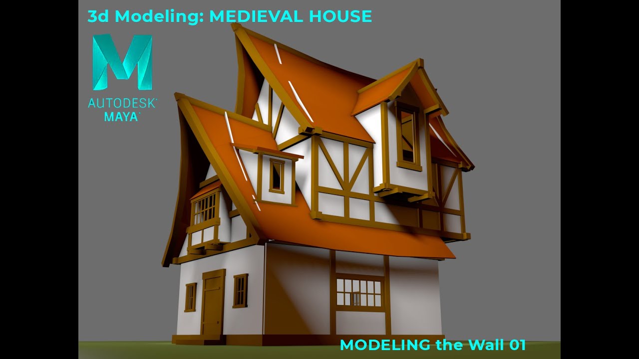 MAYA House Modeling - WALL 01 - YouTube