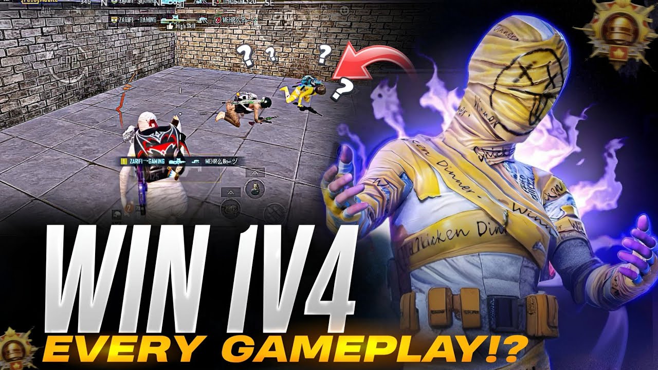 How i WIN*every 1v4 PUBG MOBILE!?in this video you can see how-bgmi 🔱 ...