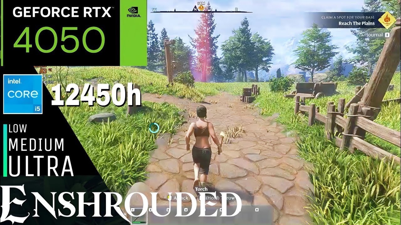 Enshrouded | RTX 4050+i5 12450H | Benchmark Gameplay Walkthrough - YouTube