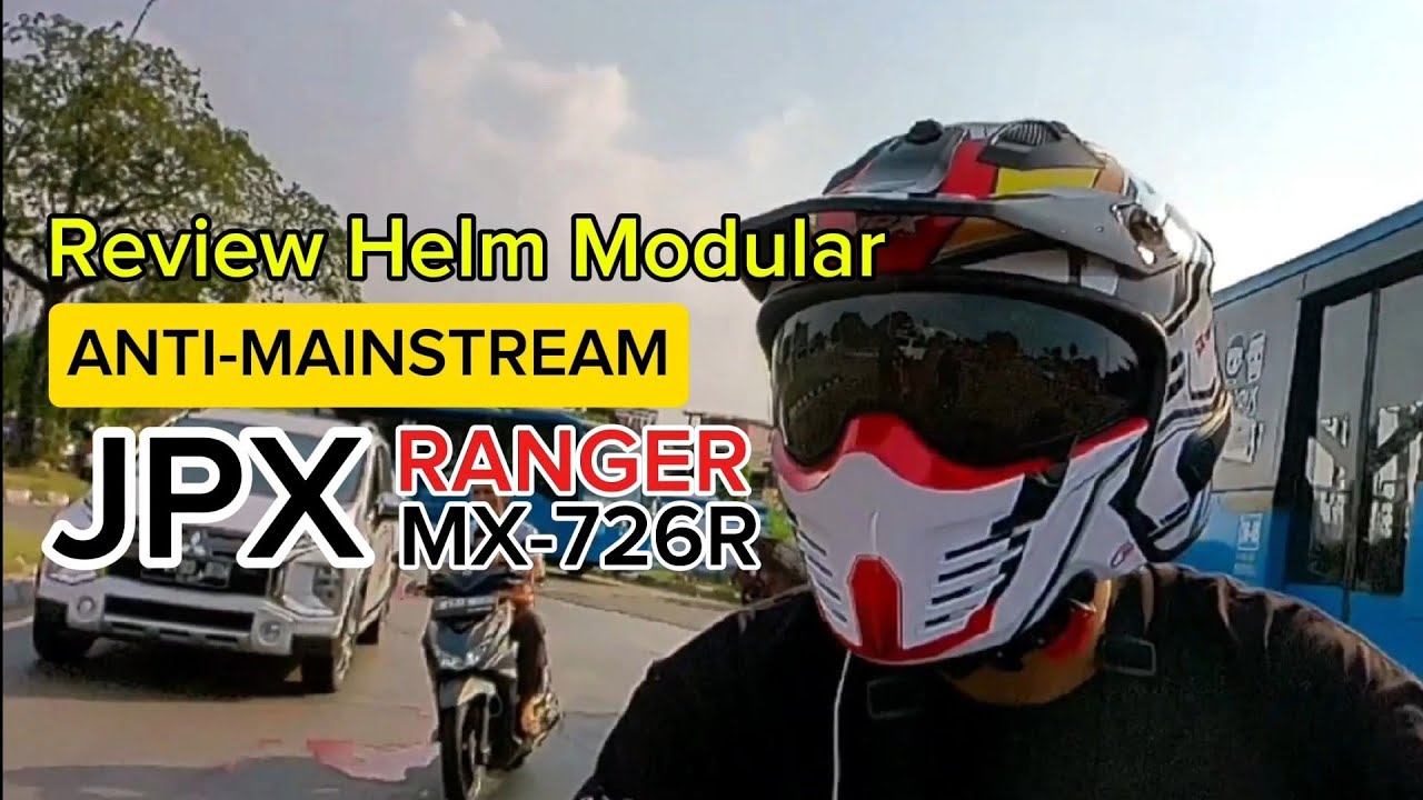 Review Helm JPX MX 726-R Ranger motif Gundam, ANTI-MAINSTREAM!! - YouTube