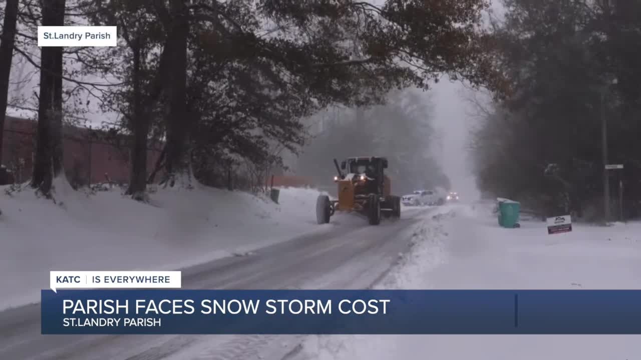 Parish faces snow storm cost in the thousands - YouTube