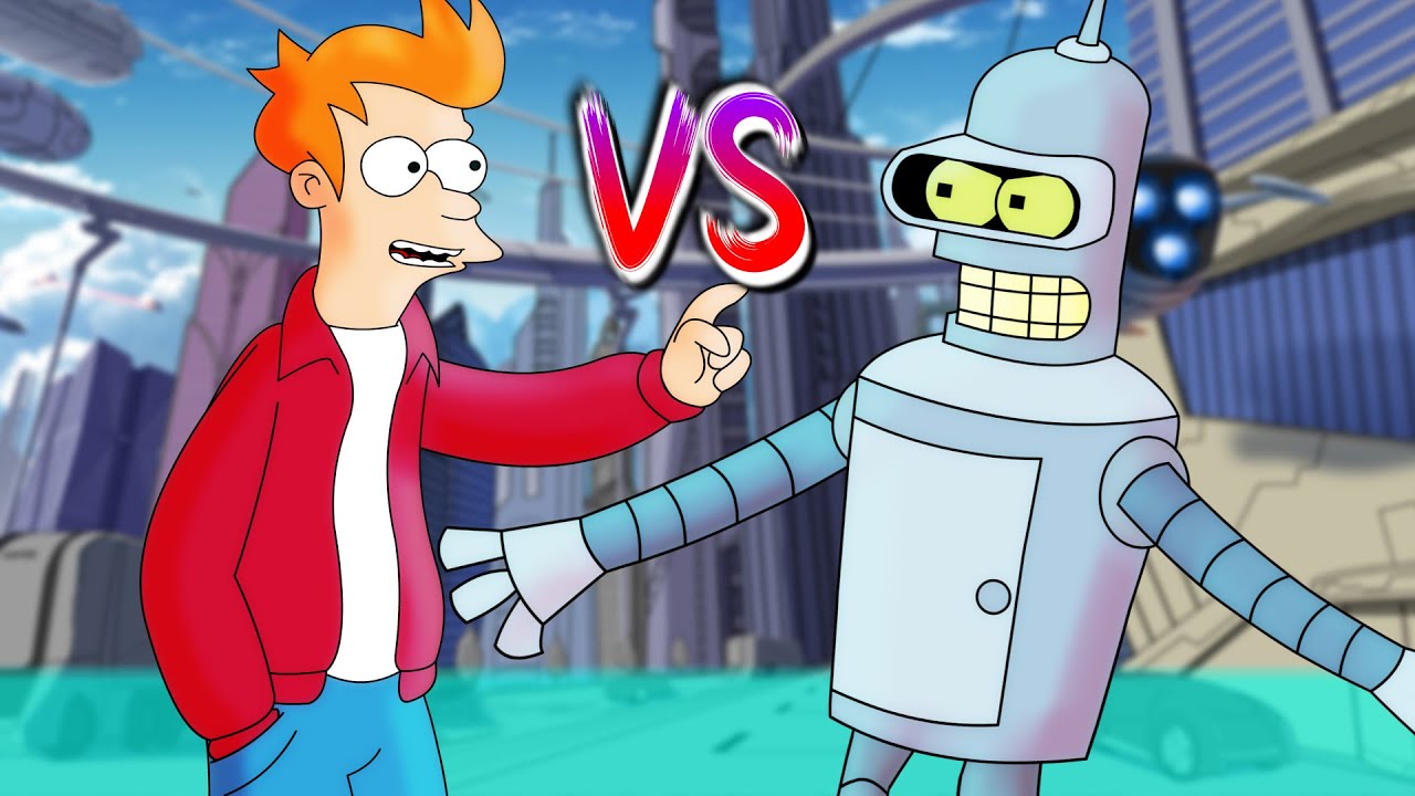Futurama - Fry vs Bender - BATALLA DE RAP ANIMADA - YouTube