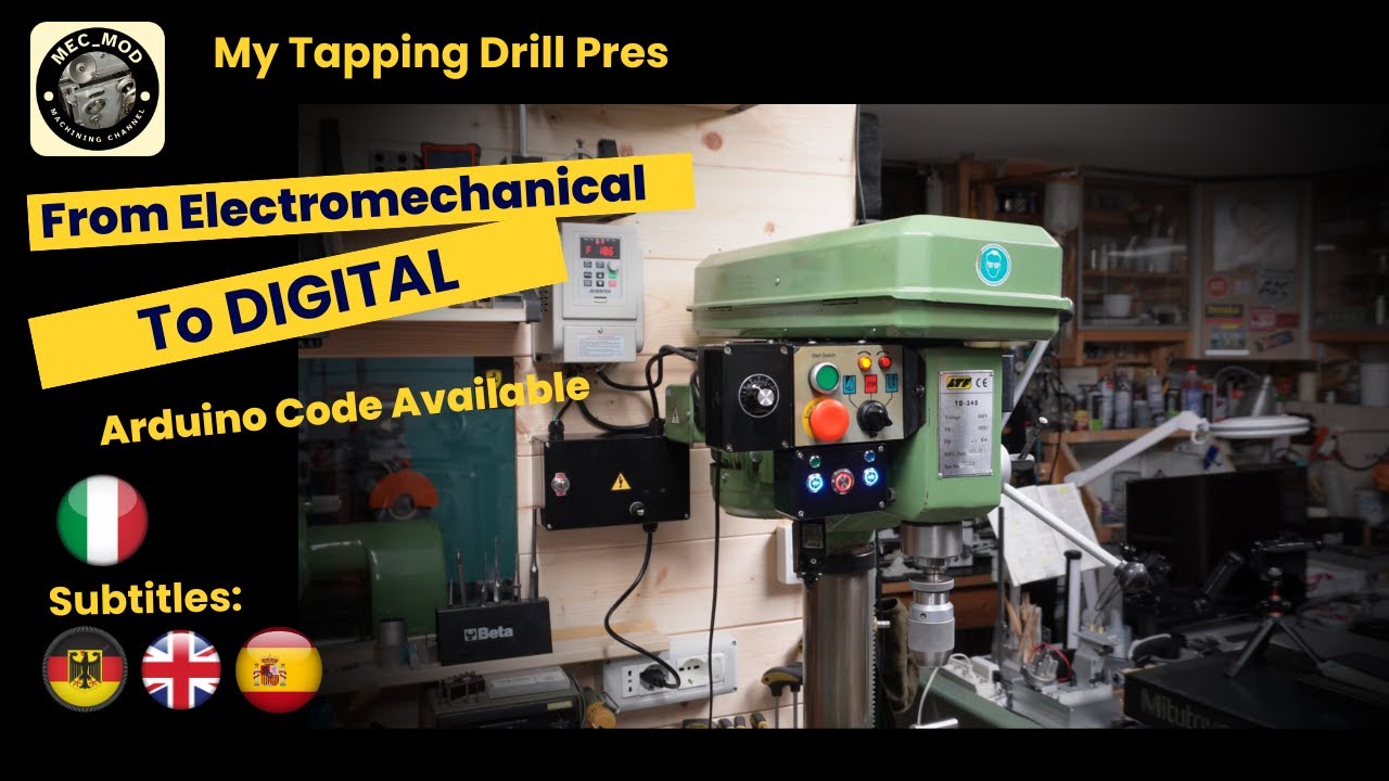 Tapping Drill Press, from Electromechanical to Digital, Arduino code ...