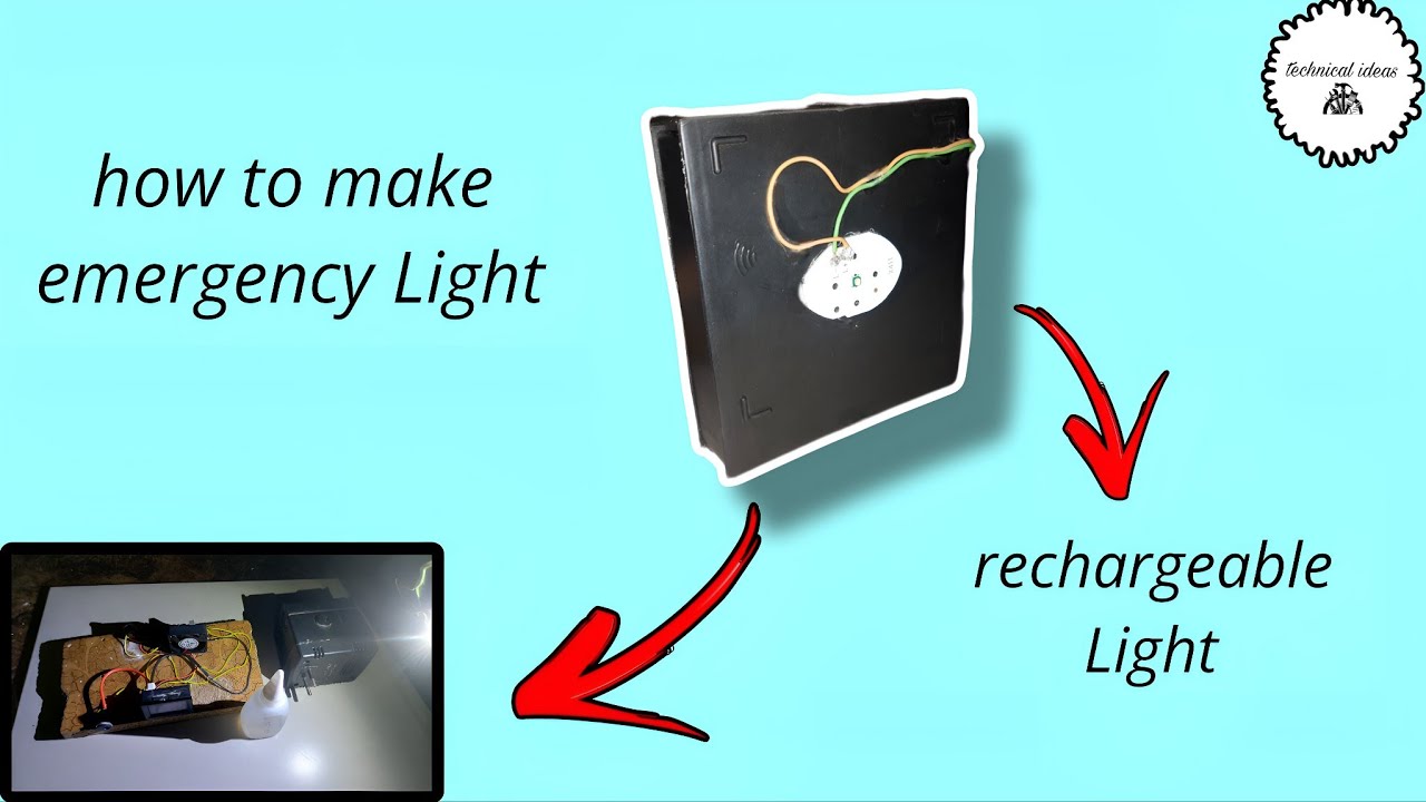 how to make emergency Light - YouTube
