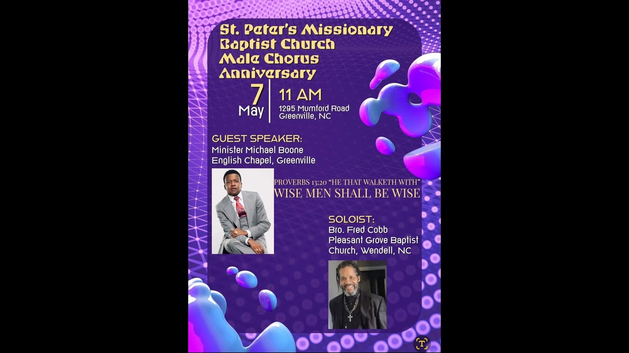 Elder Michael Boone "Early Release For Good Behavior" Sunday May 7th ...