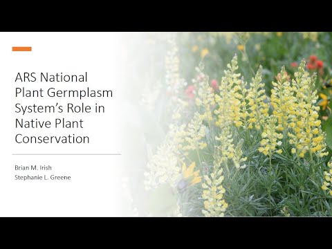 Dr. Irish and Dr. Greene: ARS National Plant Germplasm System's Role in ...
