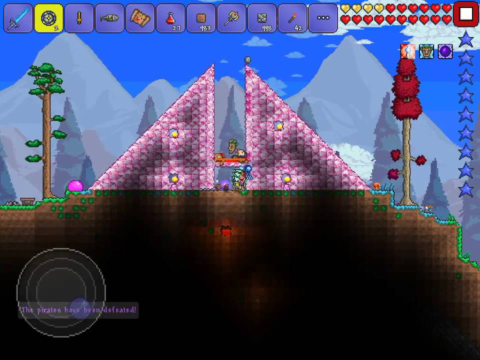 Terraria-finally the farm worked now switch the blocks to another biome ...