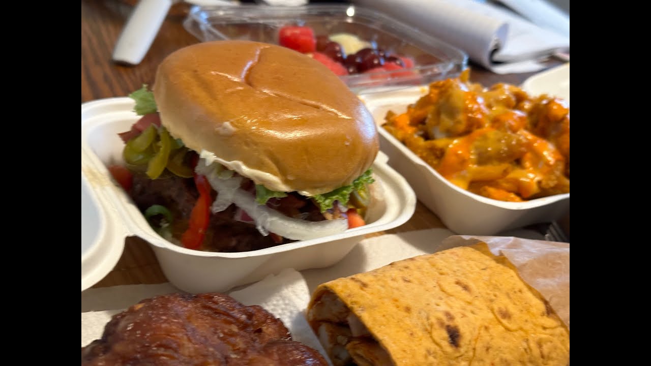 WAWA Double BBQ Bacon Cheeseburger Buffalo Chicken fries spicy chipotle ...