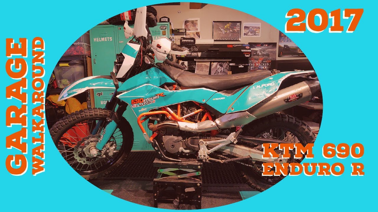 2017 KTM 690 ENDURO R MODIFICATIONS GARAGE WALKAROUND 2021 - YouTube