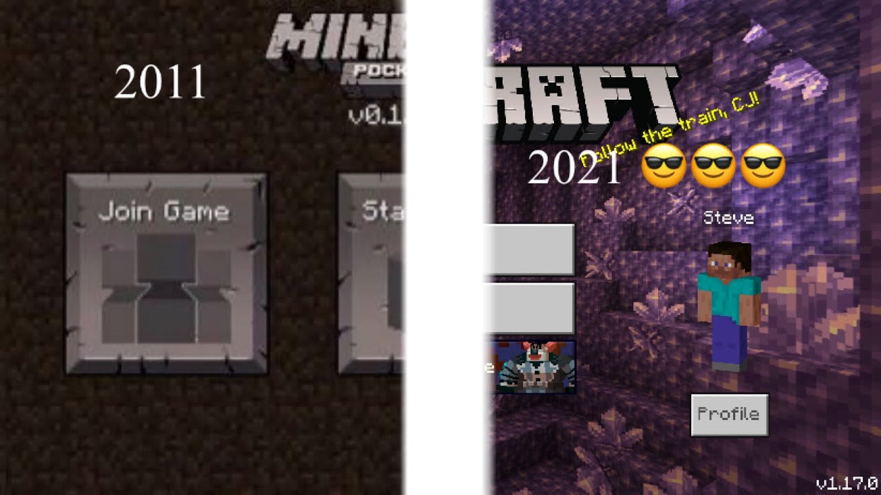 Evolution Of Minecraft Pocket Edition - YouTube