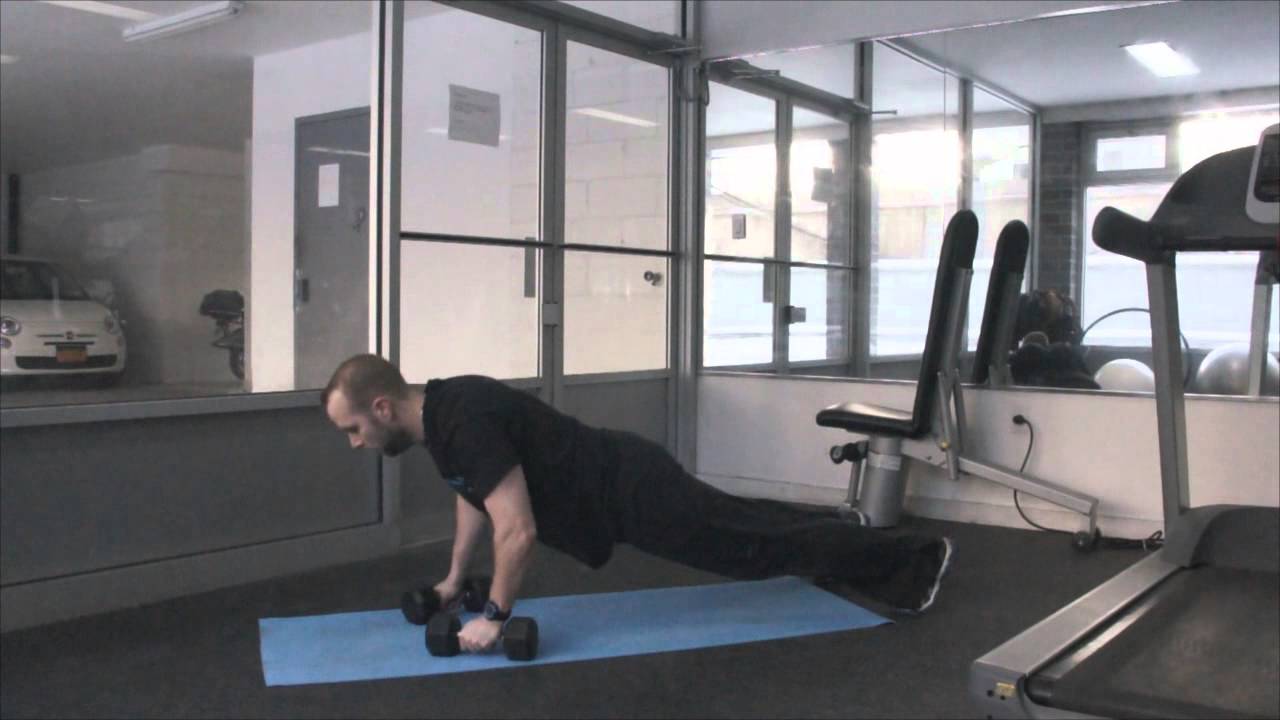 Dumbell Plyometric Burpee with Push-Up - YouTube