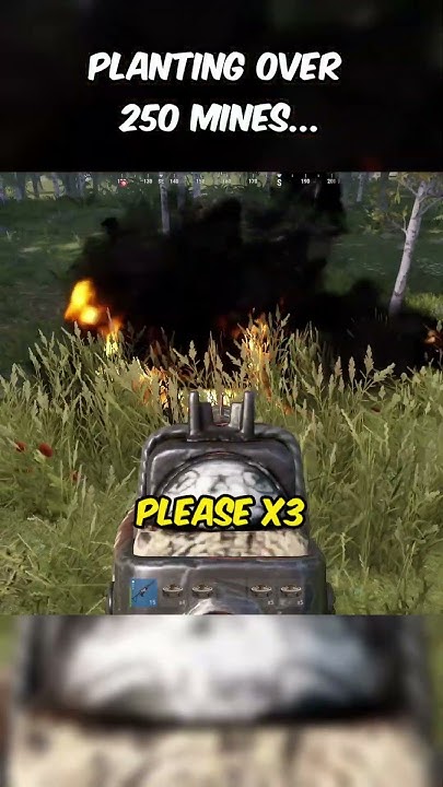 Placing 250 Landmines Outside My Base In Rust Funny Rust Rustshorts Rustclips Rust