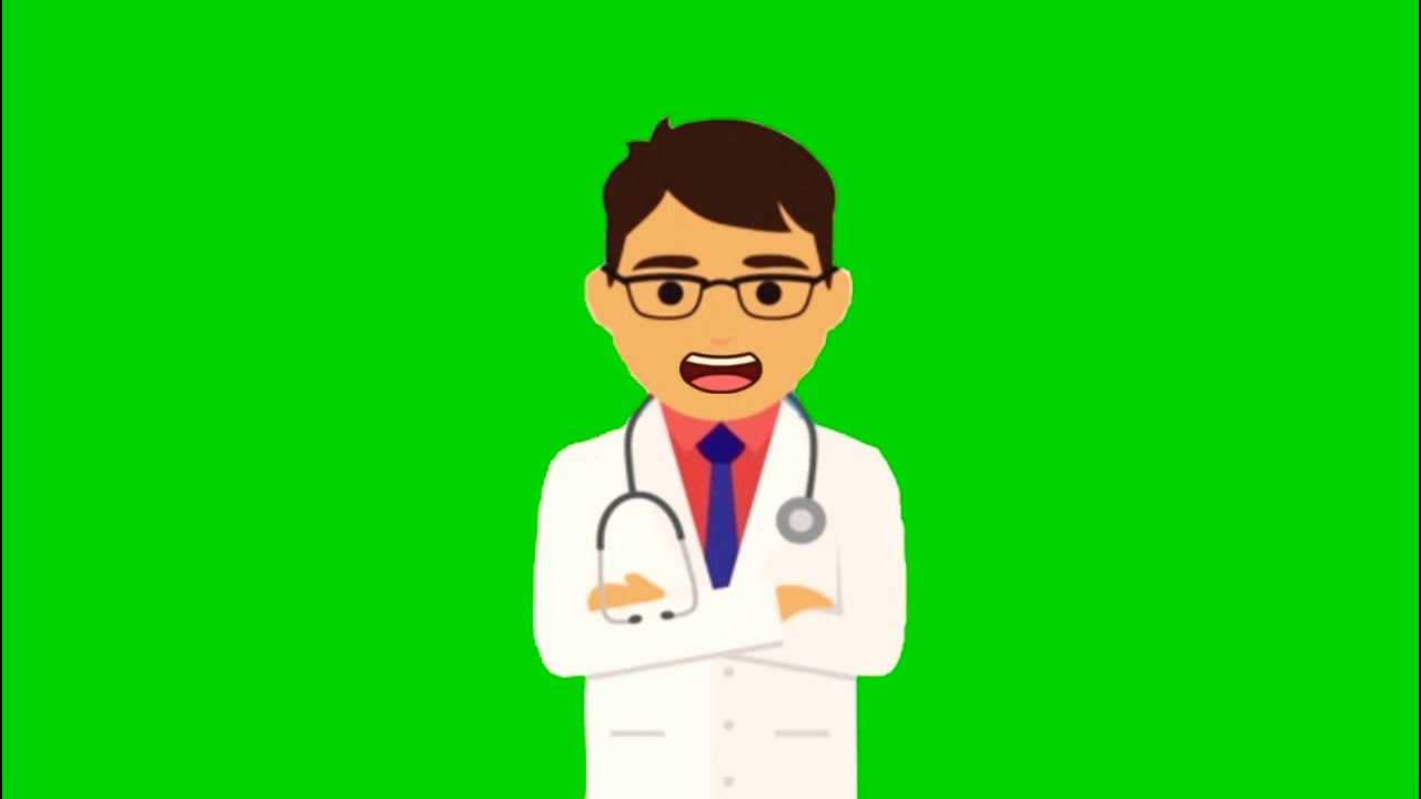 ANIMATED DOKTOR - NURSE OR OTHER MEDICAL PERSSONNEL TALKING GREEN ...
