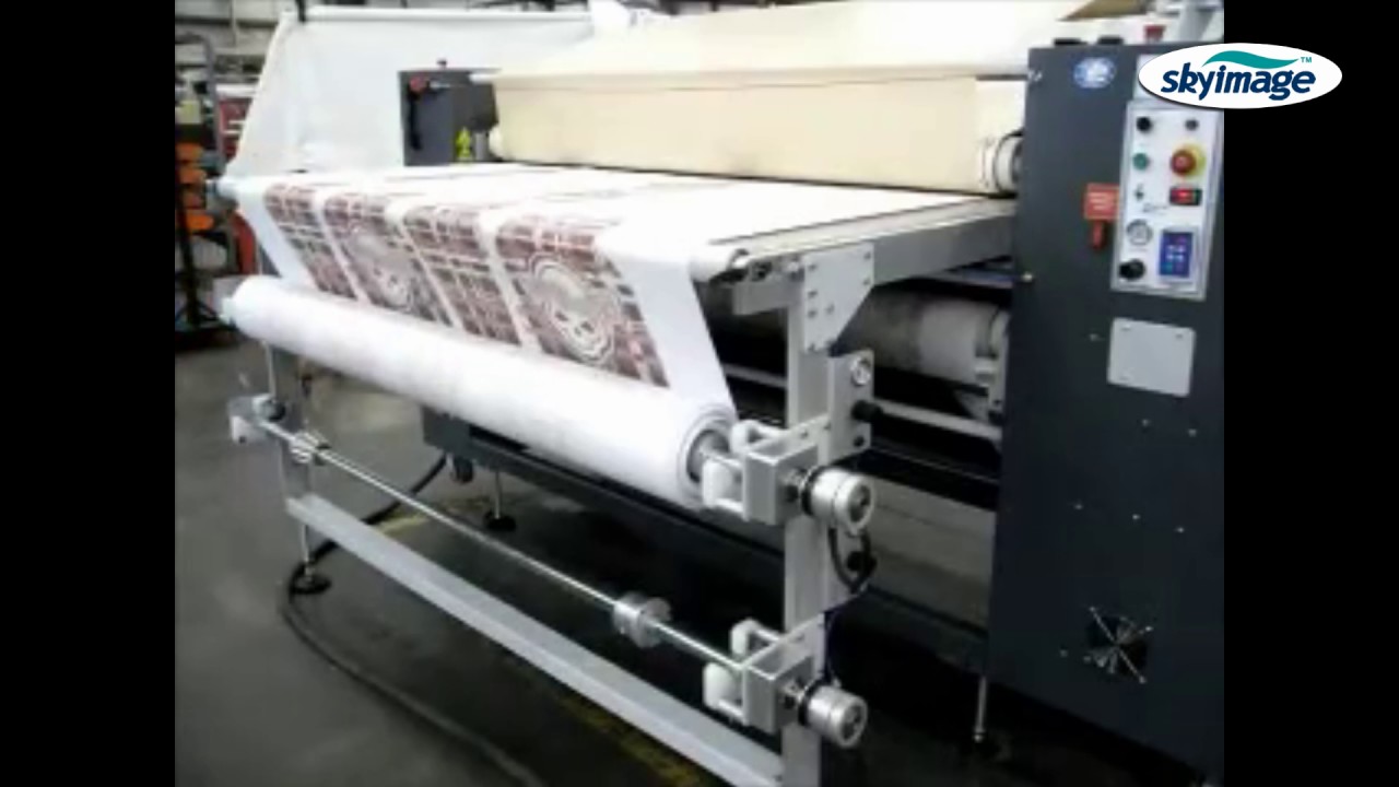 Rotary heat transfer machine with high transfer speed for sublimation ...