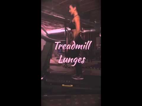 Treadmill Walking Lunges with Jennifer Capozzi-Rogers - YouTube