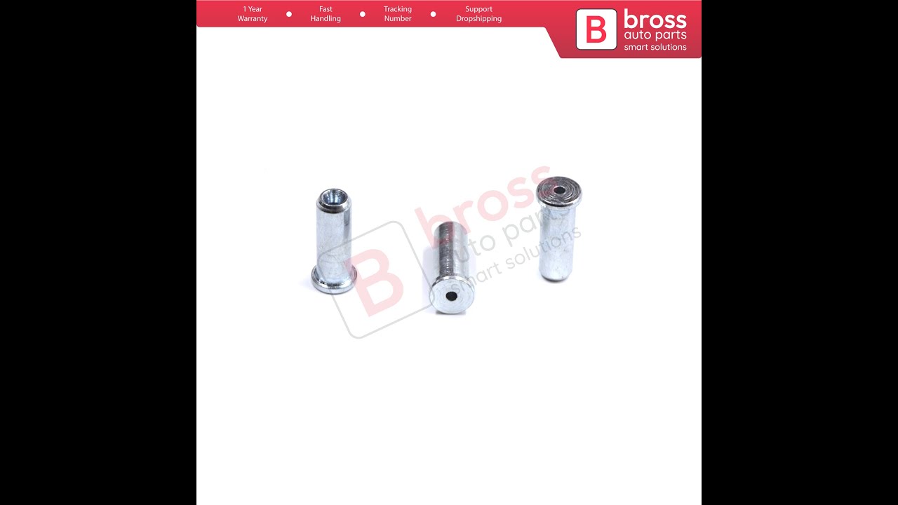 BCR035 Window Regulator Cable Wire Rope End Pin Stop Rivet 6.5x15/1.7 ...
