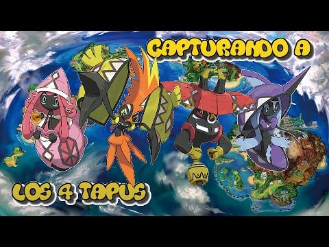 Pokemon Sol y Luna - Los Cuatro Tapus - YouTube