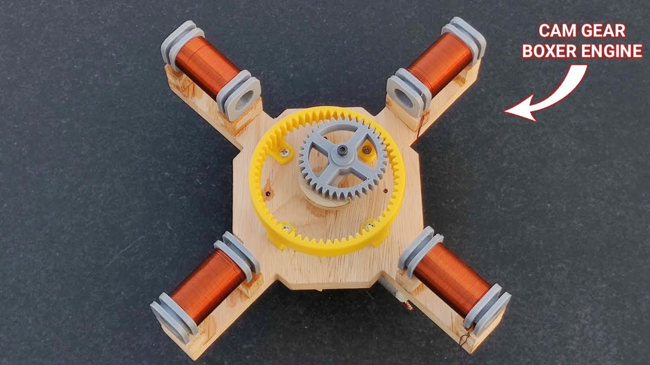 Gear Mechanism Using Boxer Engine - YouTube
