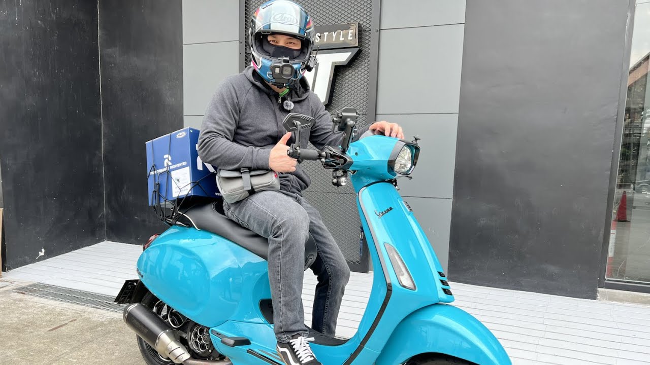 VESPA SPRINT / HJC RPHA 11 PEARL WHITE / TEAM GRAPHITE / NEW HELMET DAY ...