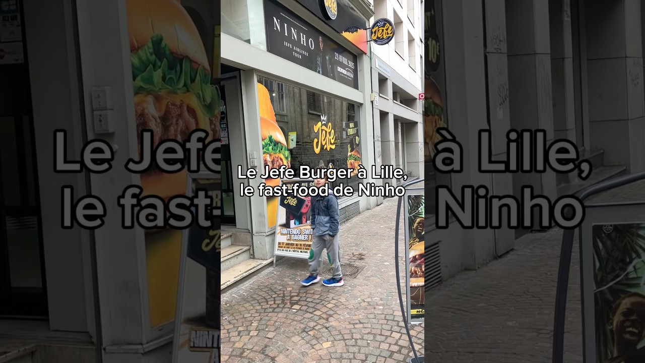 Le Jefe Burger de Ninho dans le centre-ville de Lille - YouTube