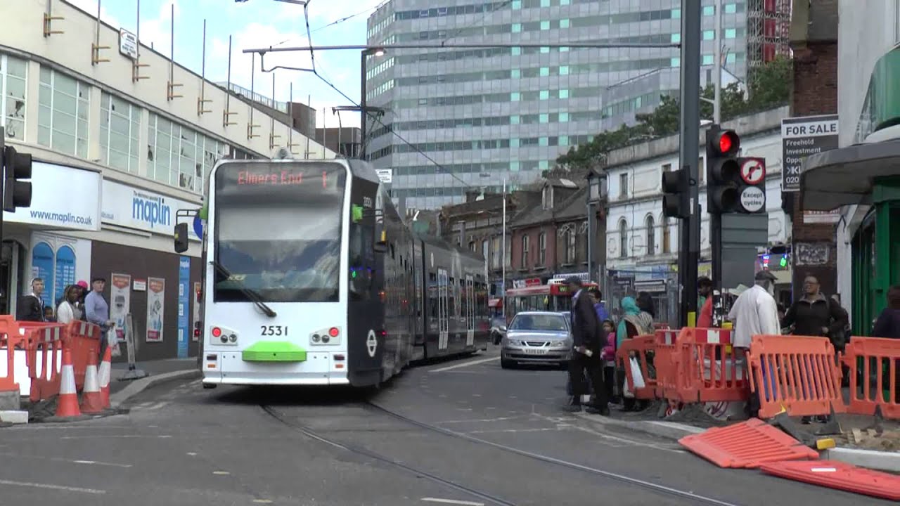BUS AND TRAMS IN CROYDON JULY 2015 - YouTube