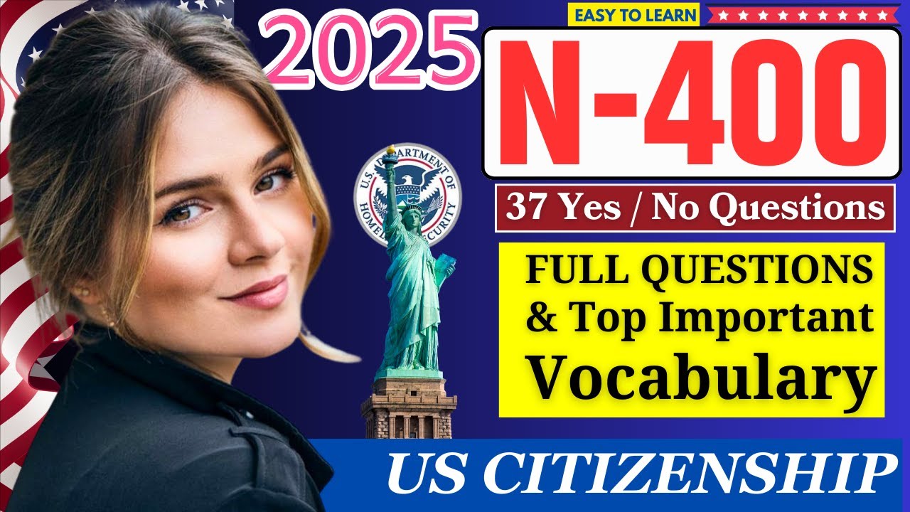 N-400 Interview Part 9 Vocabulary | Practice with Easy Definitions | US ...