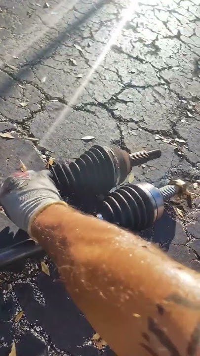 Nissan rogue remove axles without removing lower ball joints - YouTube