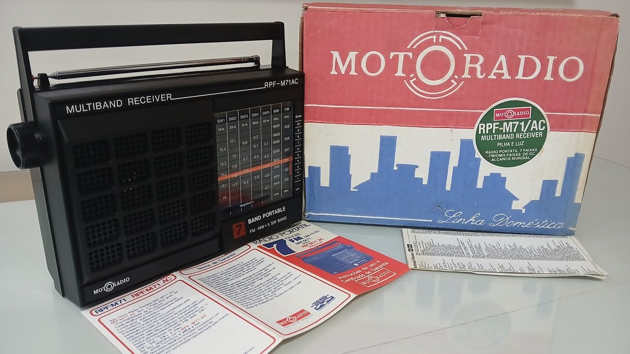 Motoradio RPF-M71/AC Novo na caixa - YouTube