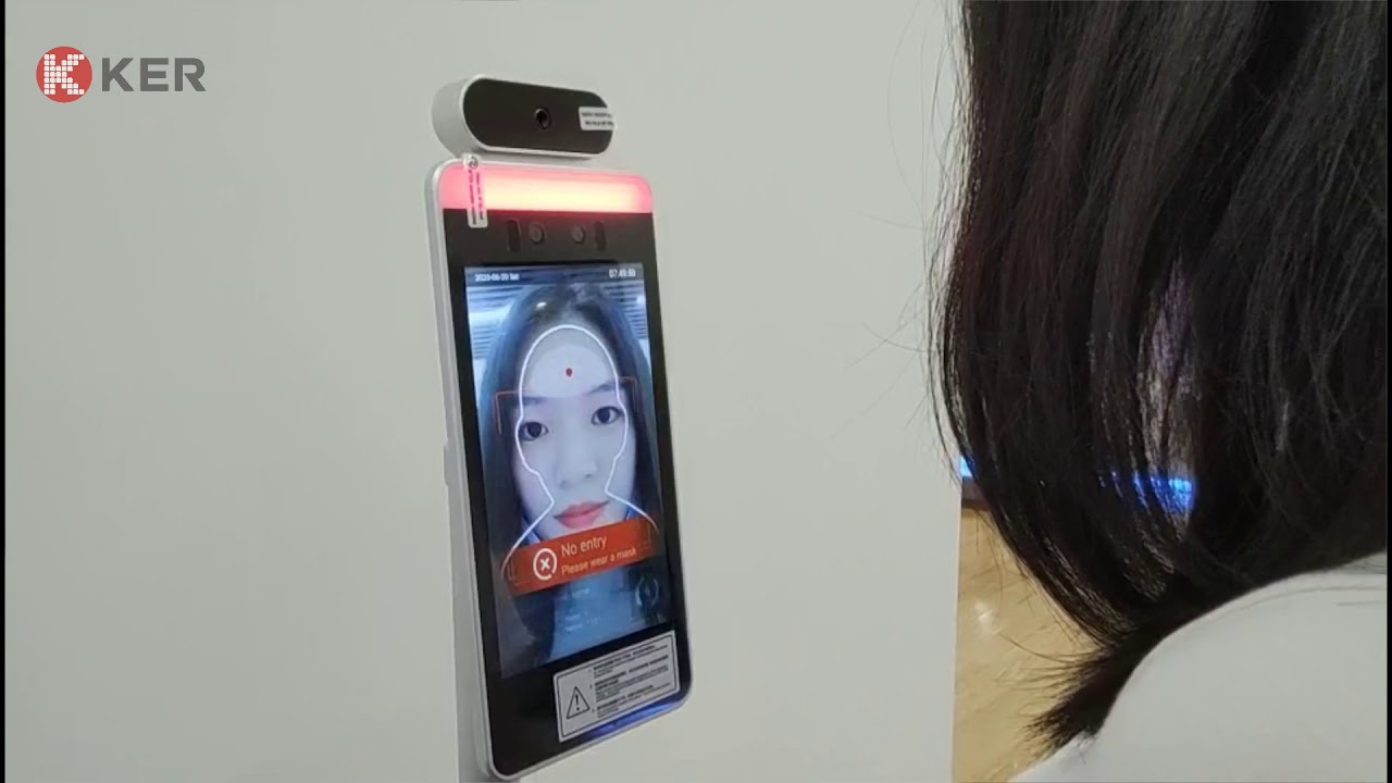 Face Recognition Access Control Temperature Detector - YouTube